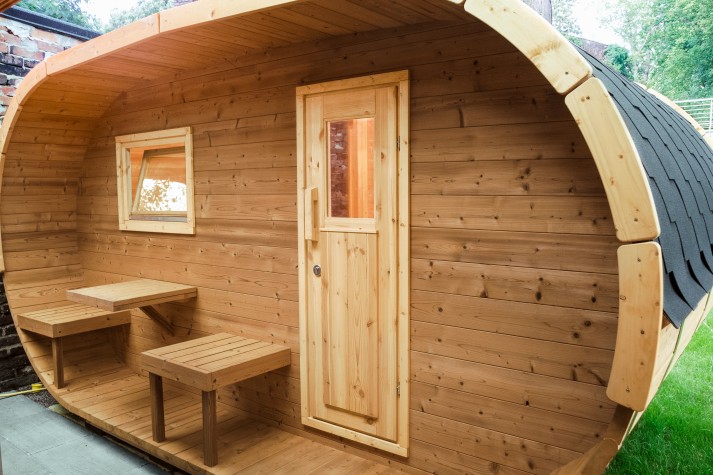 Fasssauna / Saunafass hochwertige Gartensauna | FINNWERK