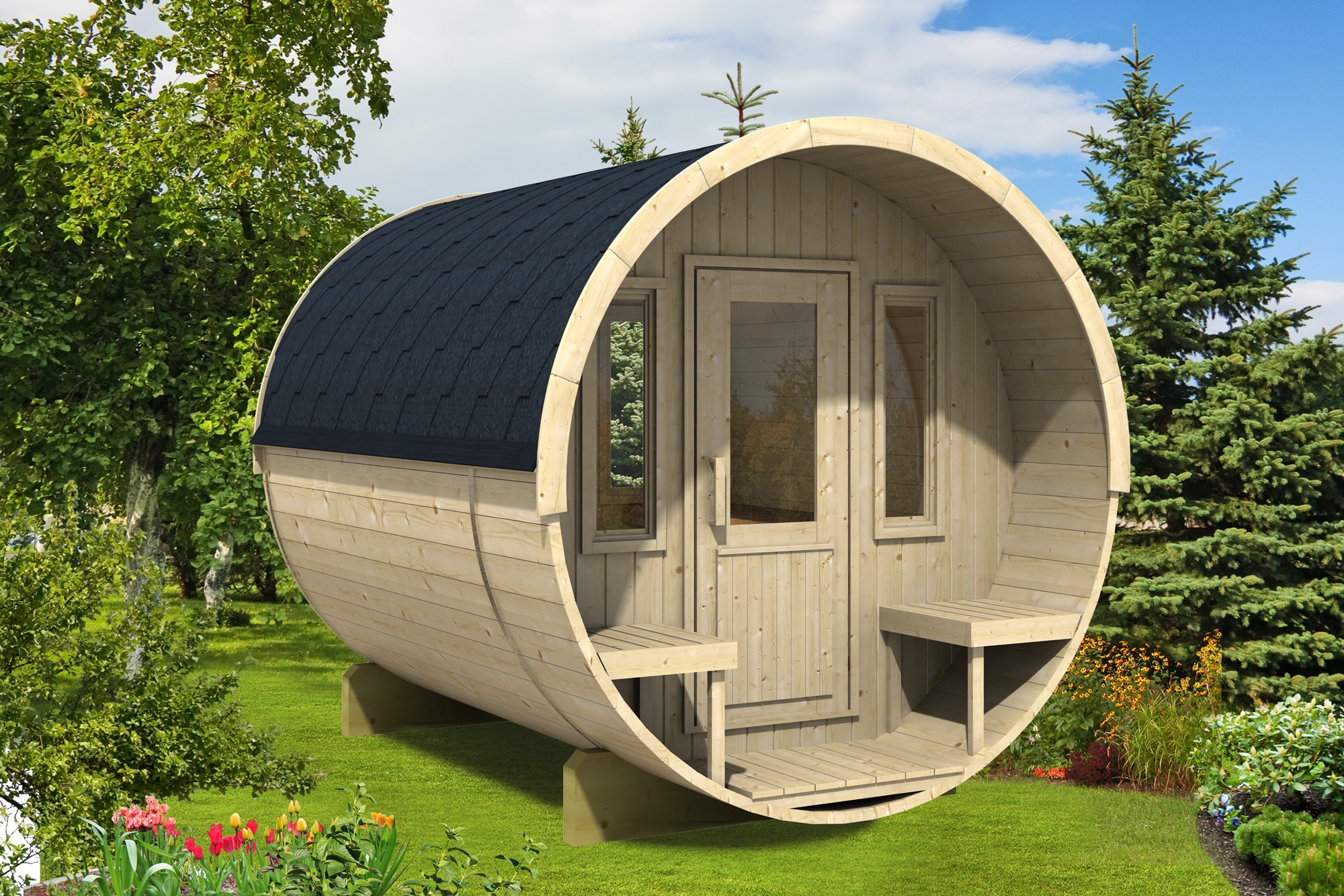 Fasssauna Relax bei FINNWERK