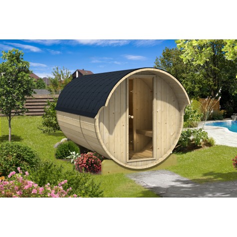 Fasssauna / Saunafass hochwertige Gartensauna | FINNWERK
