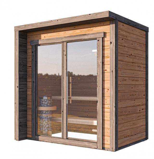 Garten-Blocksauna Element Nano, nordic Design | FINNWERK